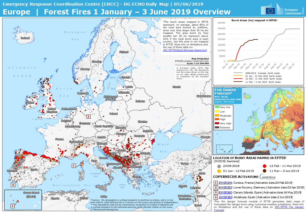 EFFIS - Country/Regional Wildfire Maps